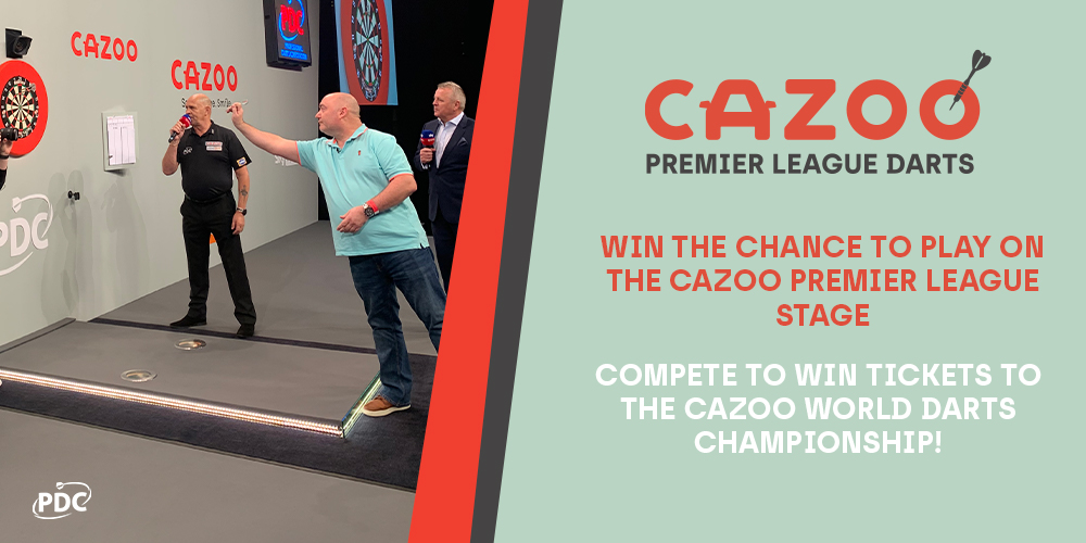 Win the chance to play on a Cazoo Premier League stage | PDC