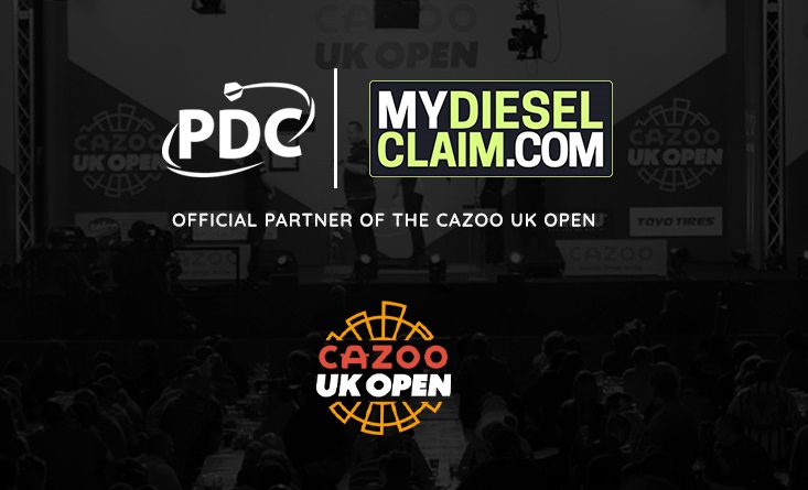 Cazoo UK Open partnership announced for MyDieselClaim.com | PDC