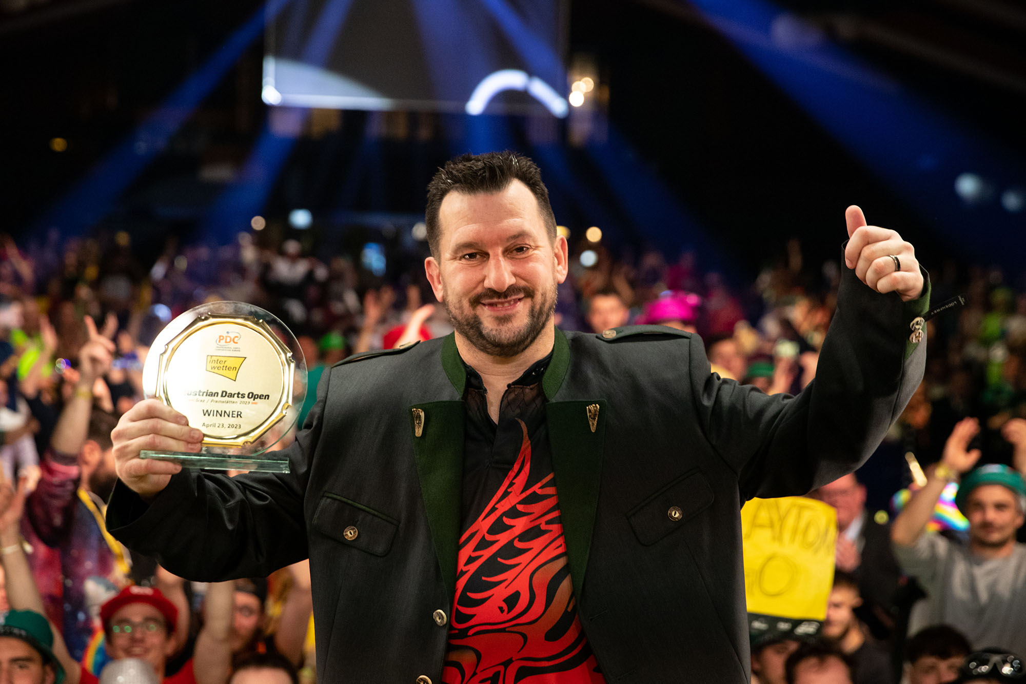 Clinical Clayton celebrates Graz glory at Austrian Darts Open | PDC