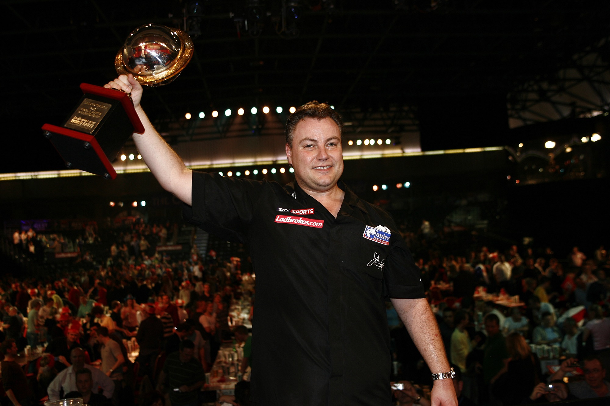 Two-time winner John joins the World Champions' party! | PDC