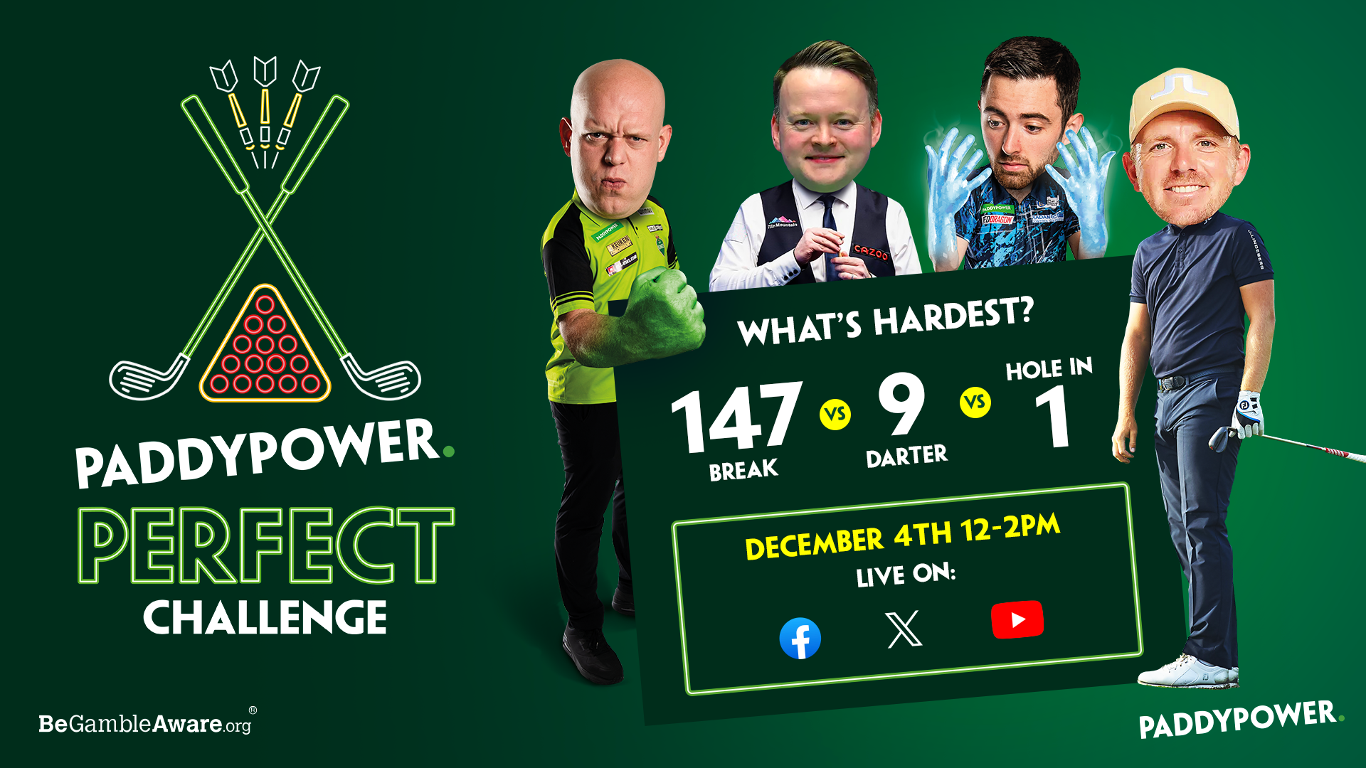 Watch the Paddy Power Perfect Challenge | PDC