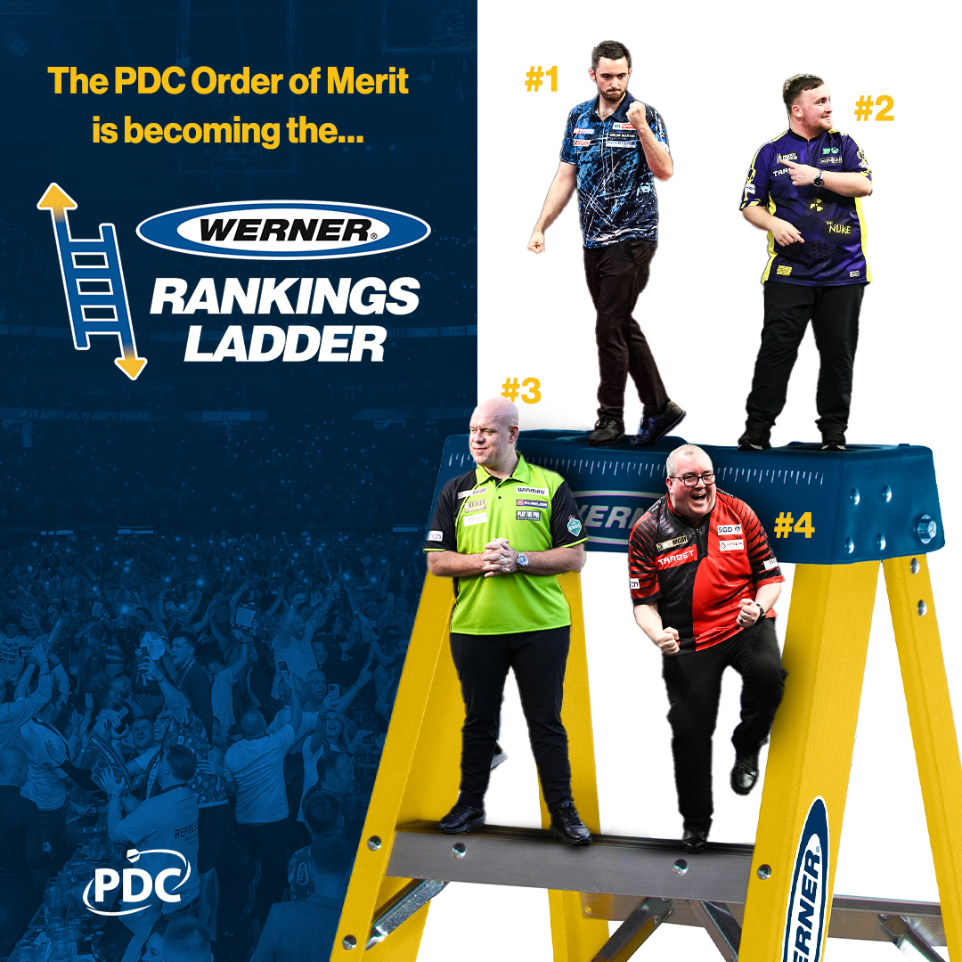 Werner unveiled as PDC’s ‘Official Ladder Partner’ | PDC