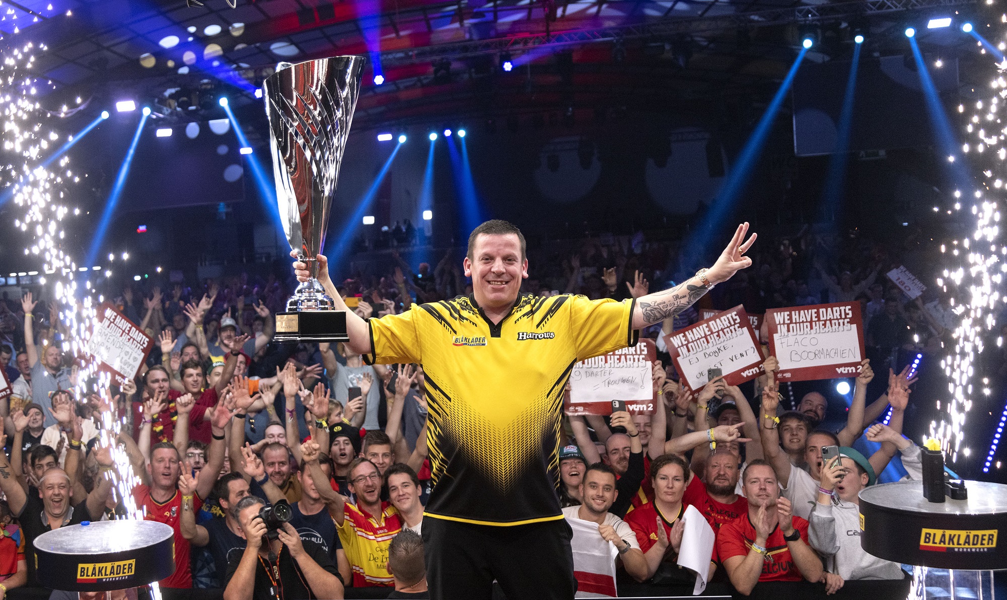 Nine-dart Chisnall ends title drought at Belgian Darts Open | PDC
